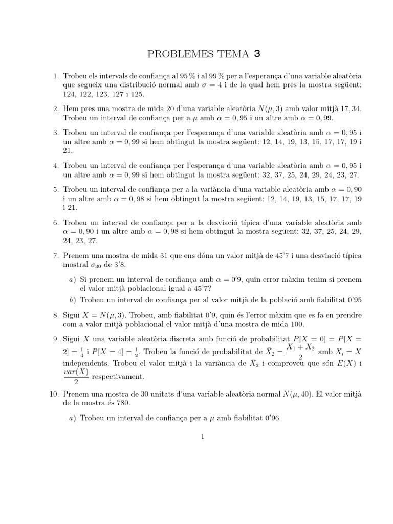 Problemes Tema 6 | PDF