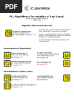 PLL Algorithms | PDF | Mathematics | Combinatorics