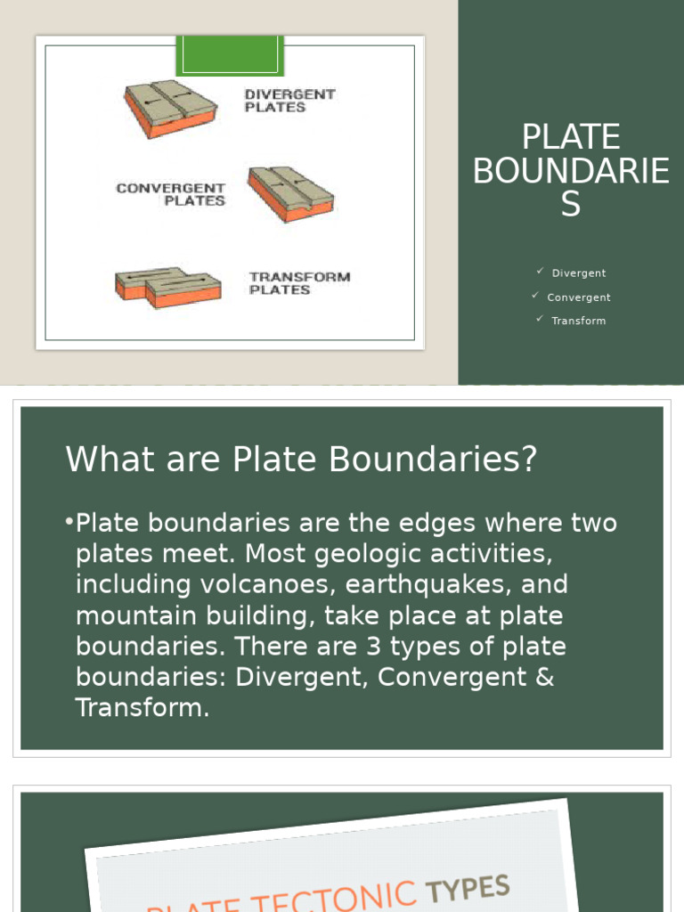 Understanding Plate Boundaries Types | PDF