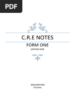 Form 1 Cre Simplified Notes | PDF | Genesis Creation Narrative | Abraham