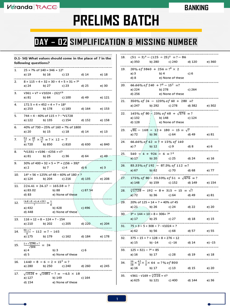 DAY 2 Simplification | PDF
