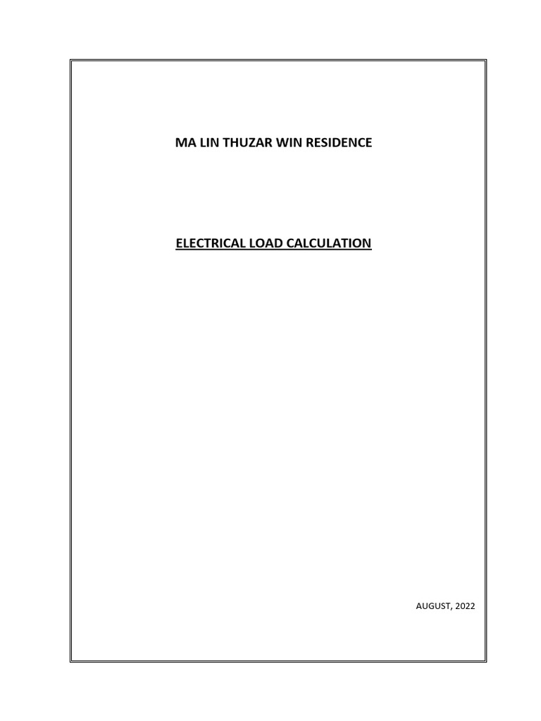Daw Khin Su Mon M&E 29.8.2023 | PDF | Electrical Components | Power ...