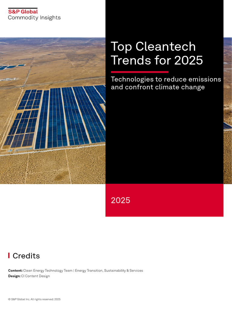 Top Ten Cleantech Trends For 2025 | PDF | Clean Technology ...