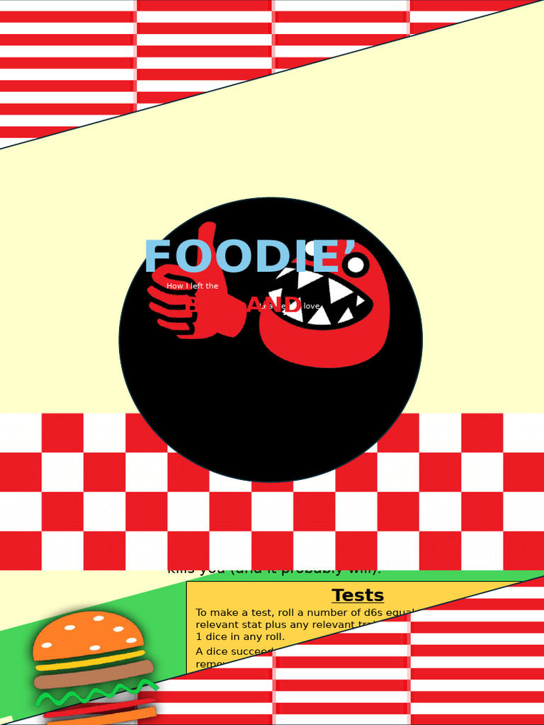 Post-Apocalyptic Foodie RPG | PDF | Meal | Foods