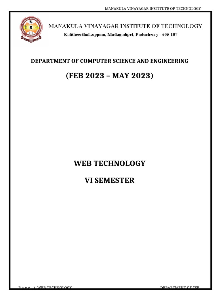UNIT I Final | PDF | World Wide Web | Internet & Web