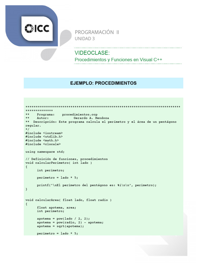 Funciones en Visual C++ | PDF