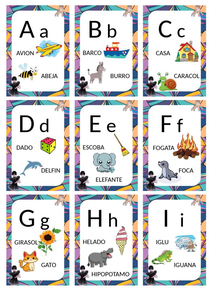 Abecedario con Animales y Objetos | PDF