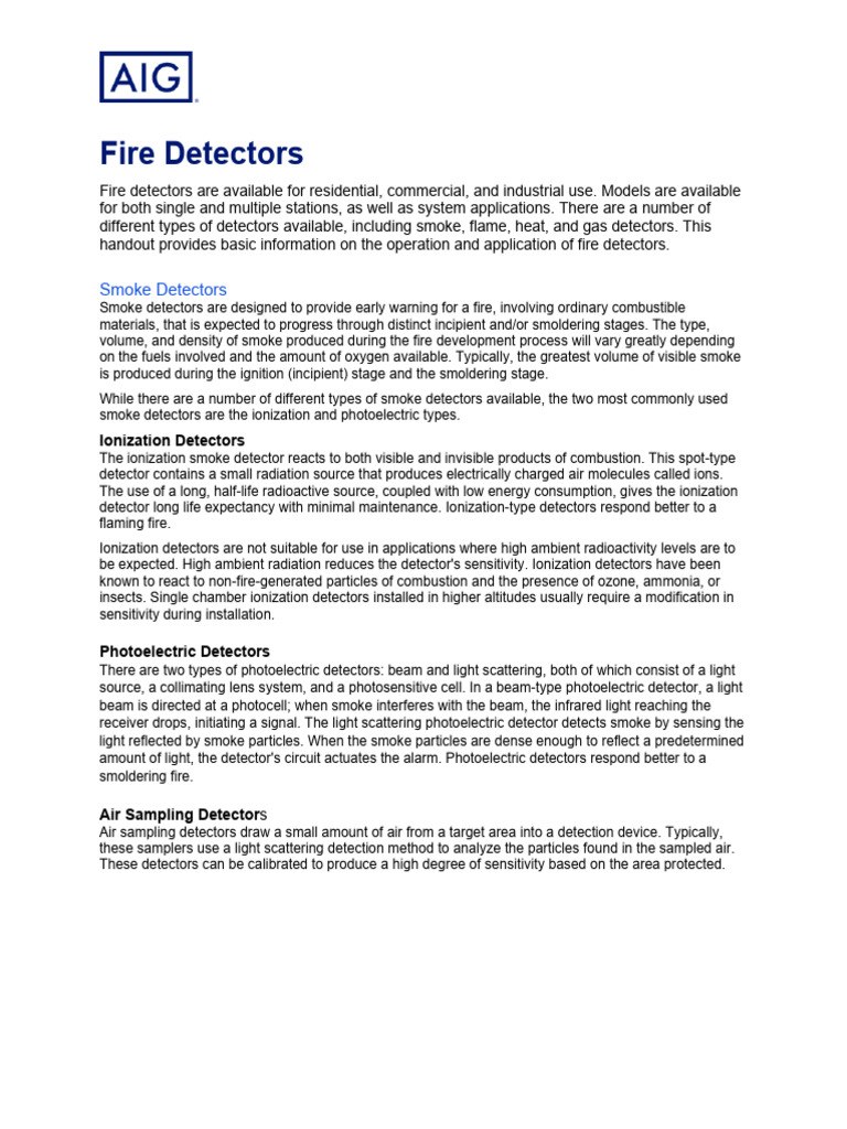 Lcb-Fire-Detectors PDF Coredownload | PDF | Smoke | Fires