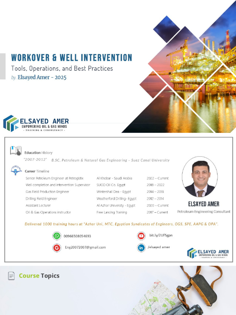 Workover_Well_Intervention_training_course__1739887265 | PDF