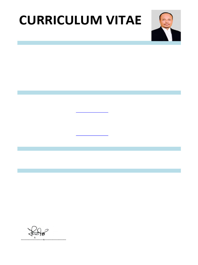 Deputy Attorney General CV - Md. Manju | PDF | Advocate | Bangladesh