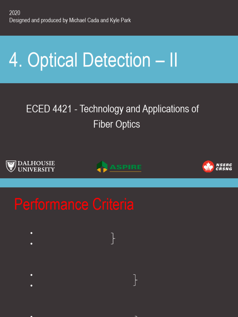 Optical Detection 2022 II | PDF | Signal To Noise Ratio | Electronics