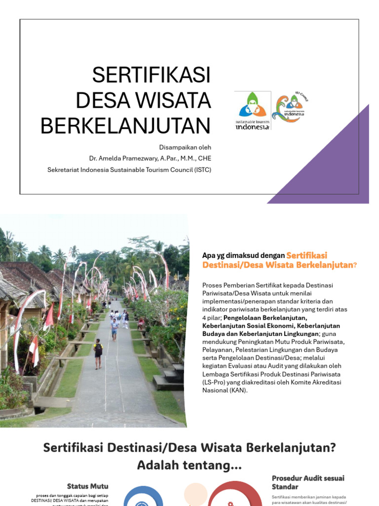 Ibu Amelda Pramezwary - Sertifikasi Dan Best Practice Hasil Penilaian | PDF