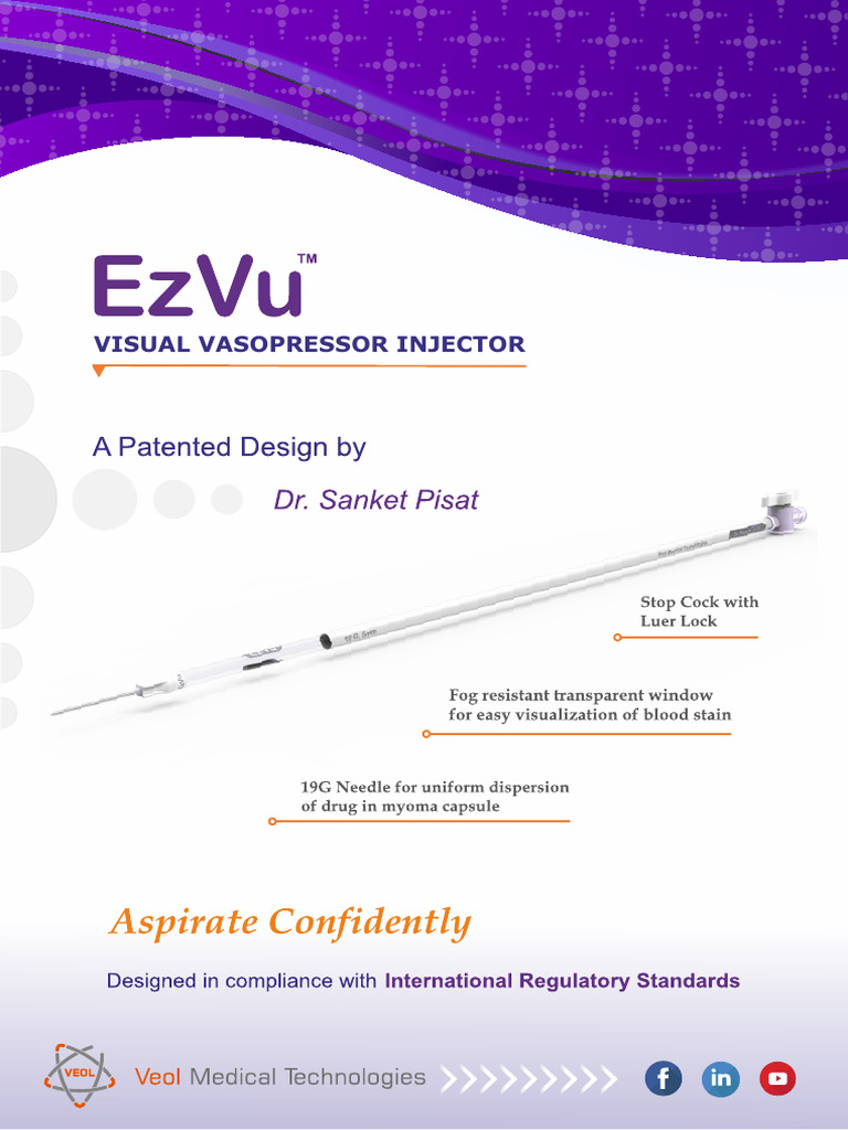 EzVu Visual Vasopressor Injector - Rev C - Veol | PDF