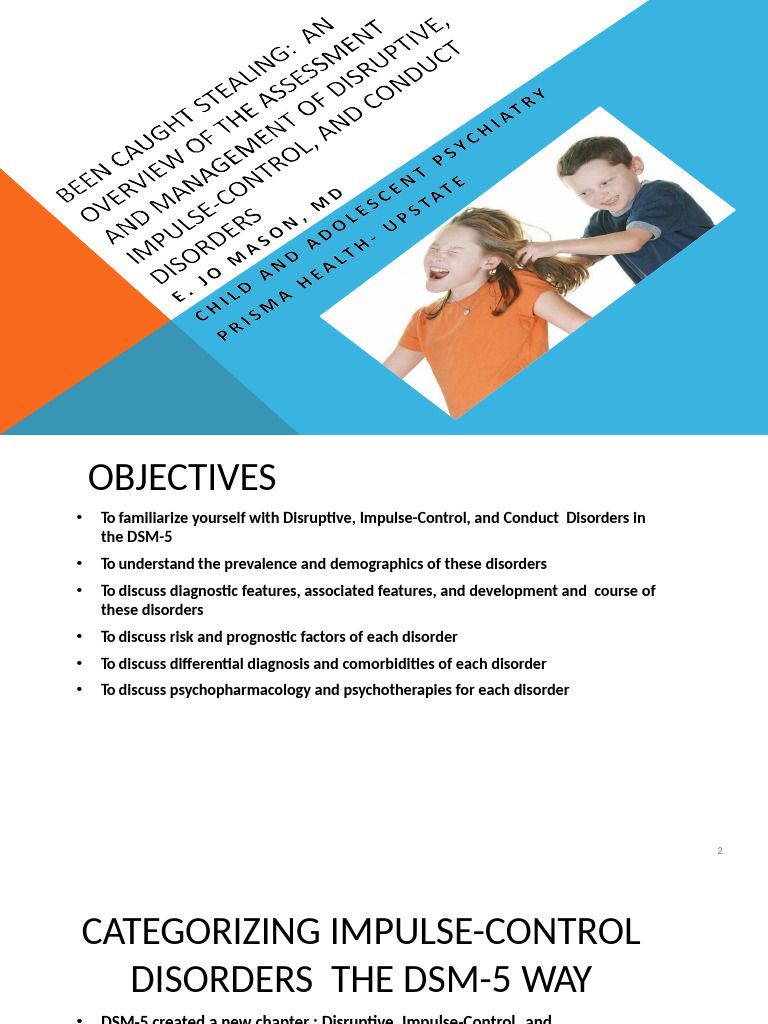 disruptive impulse control disorders slides | PDF | Mental Disorder ...