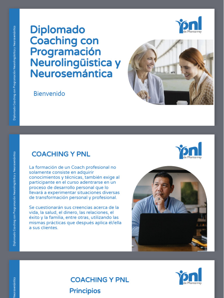 Coaching Con PNL y Neurosemántica | PDF | Programación neurolingüistica