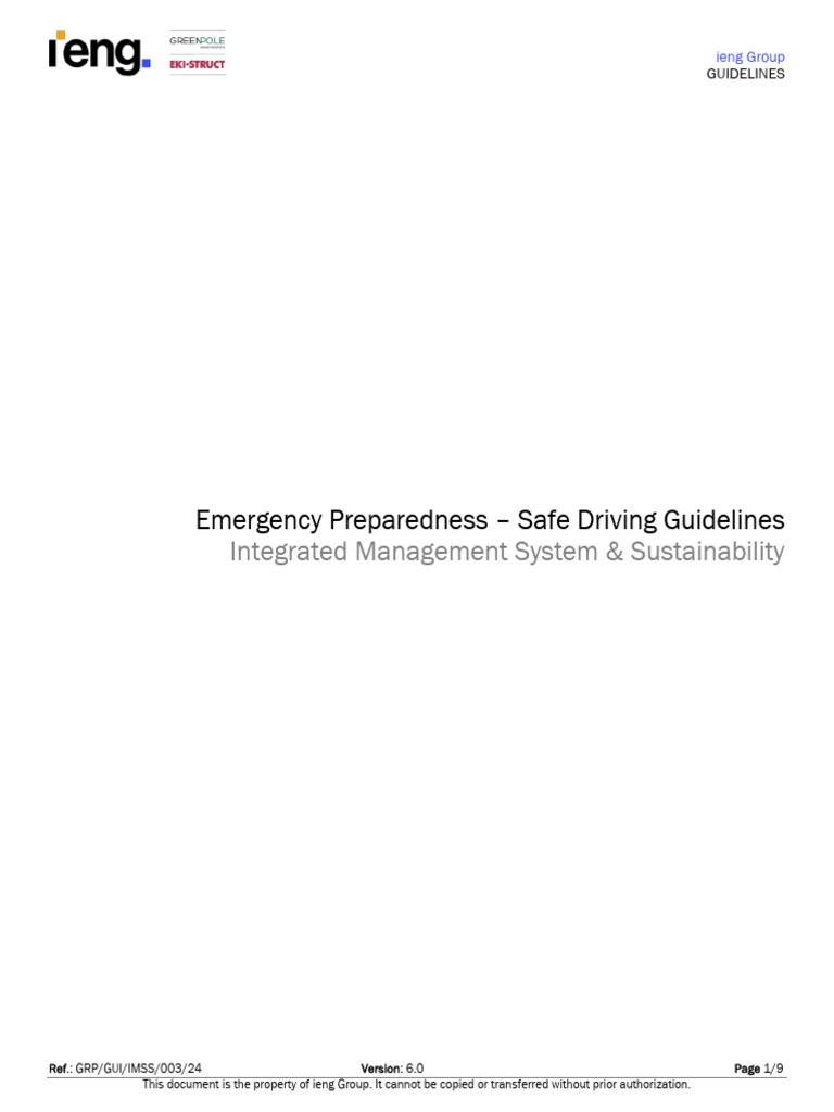 Emergency Preparedness: Safe Driving Tips | PDF | Traffic Collision ...