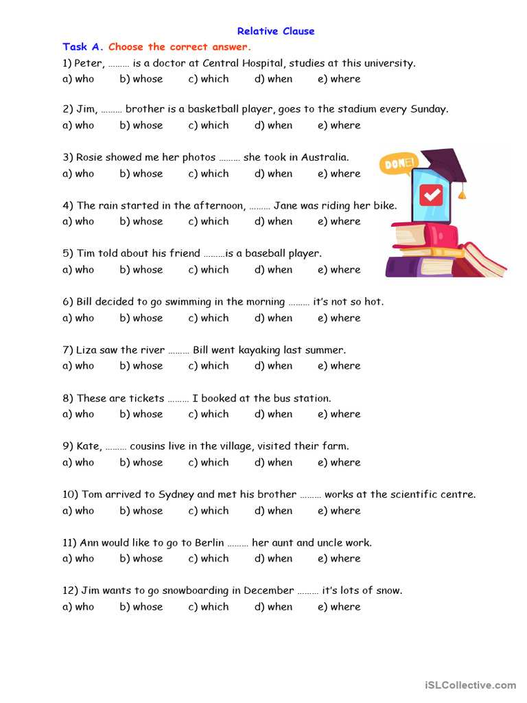 Relative Clauses Practice Exercises | PDF