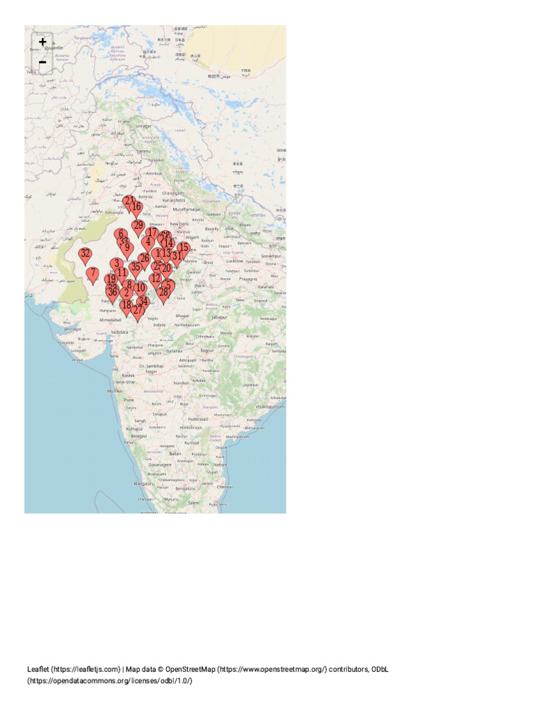 Rajasthan Tehsils and Districts Map | PDF
