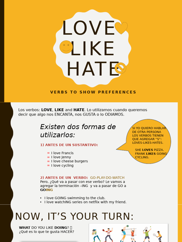 Love Like and Hate | PDF