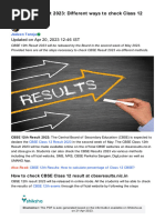 Access CBSE Marksheets via DigiLocker | PDF | Cyberspace | World Wide Web