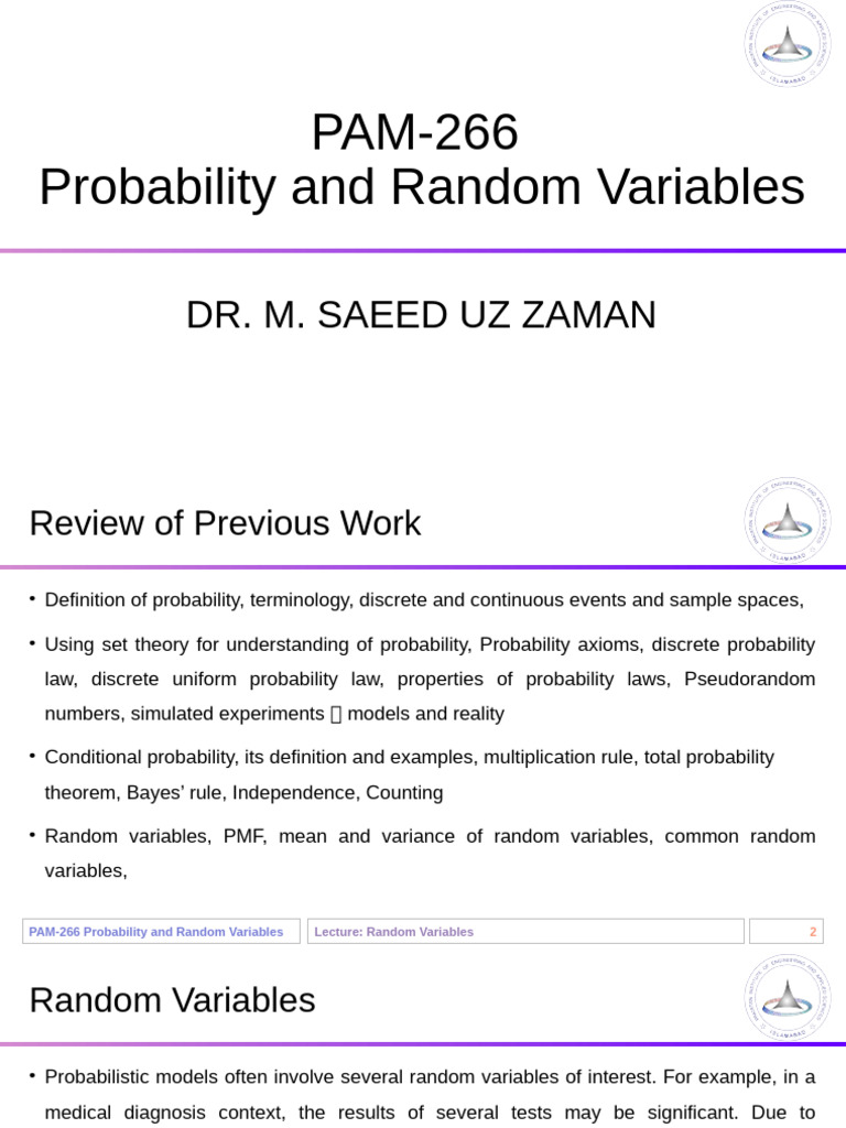 Joint PMF and Random Variables | PDF | Random Variable | Probability ...