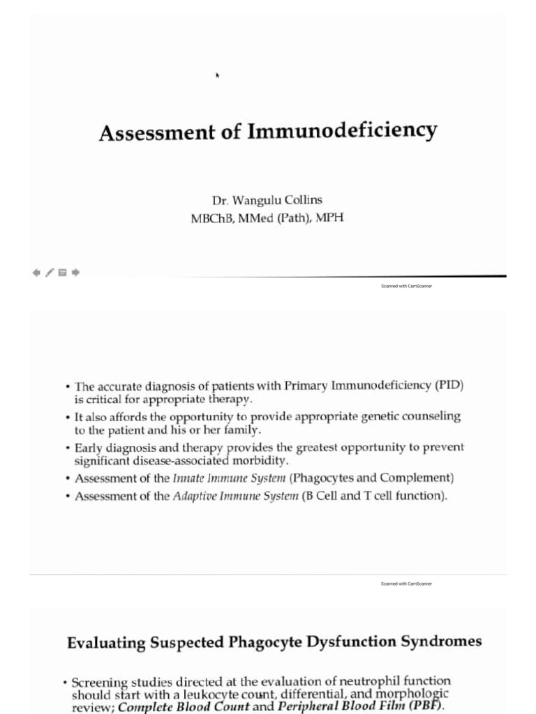 5. Assessment of immunodeficiency | PDF
