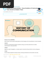 Evolution of Traditional To New Media: Prehistoric Age | PDF ...