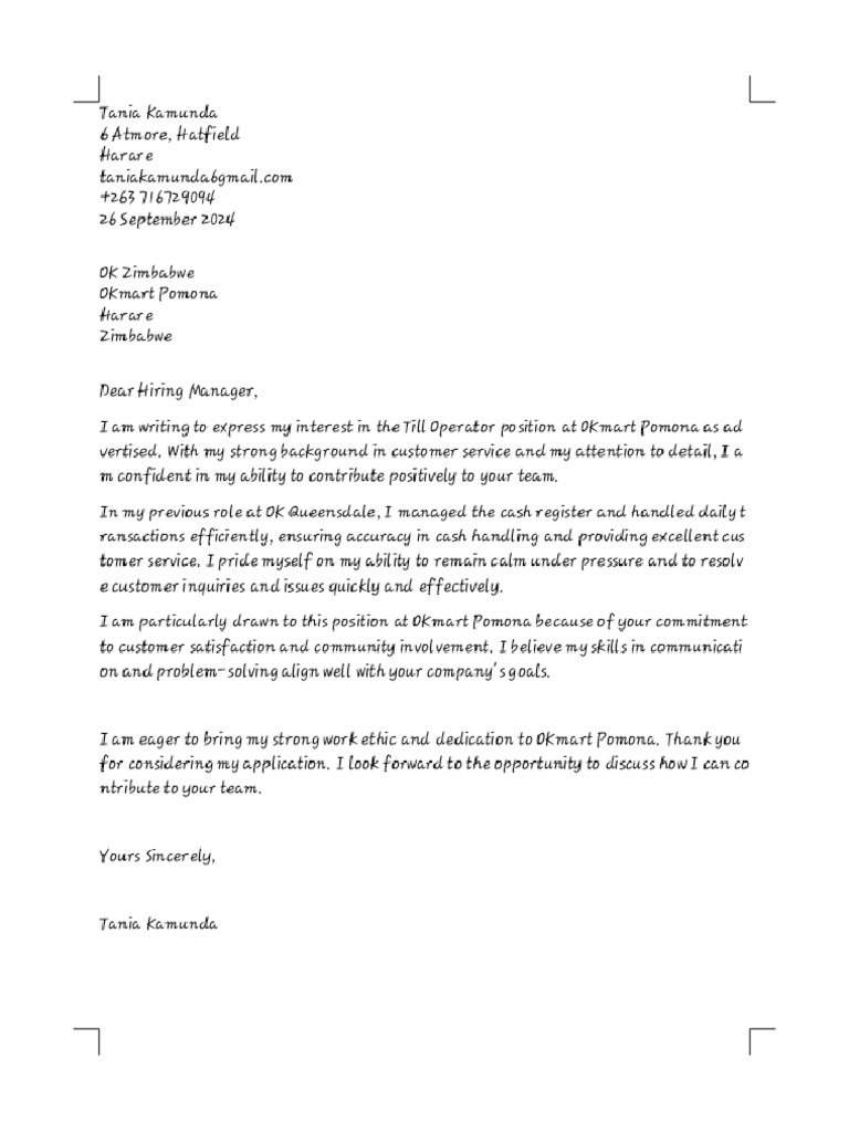 Application letter_Phoenix | PDF