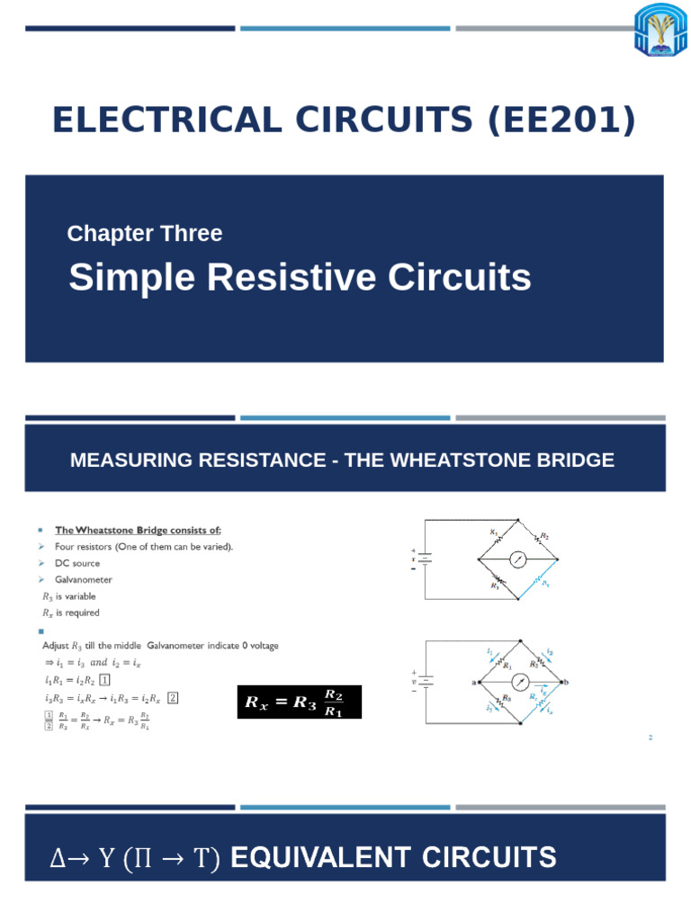 EE201 Lecture 4 | PDF