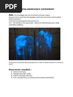 Luminol Test for Blood Detection | PDF | Chemical Substances | Chemistry