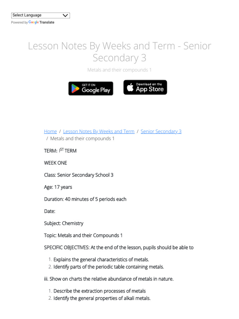 Csa - Metals and Their Compounds | PDF | Sodium | Chemical Reactions