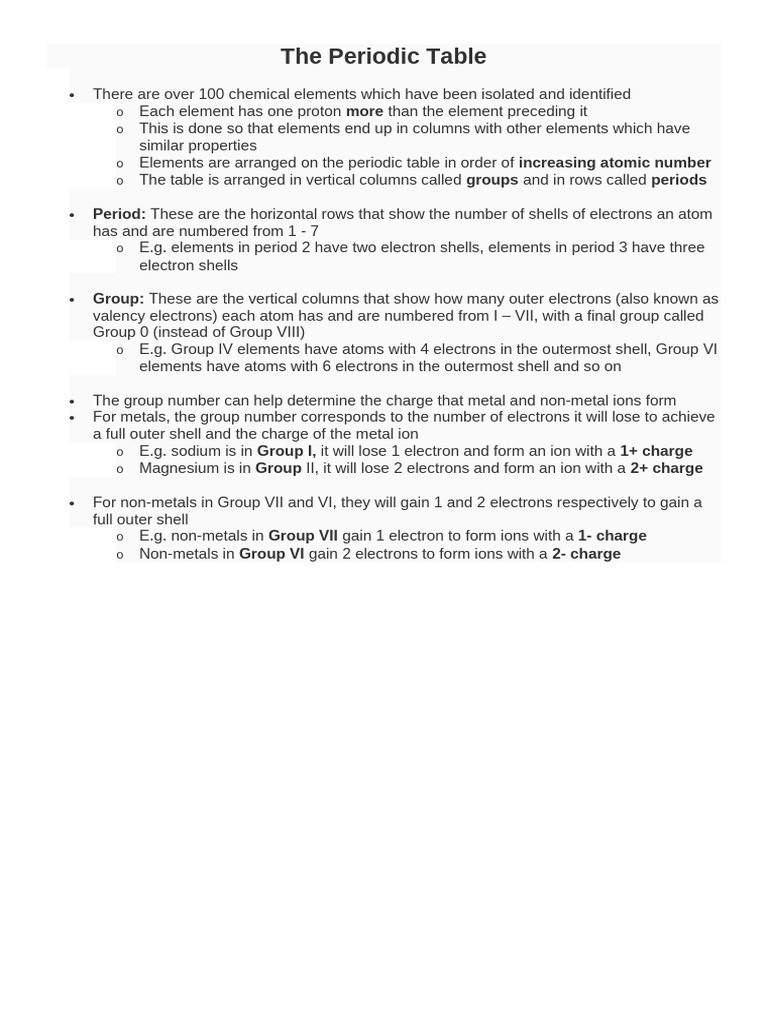 Periodic Table and Bonding | PDF | Ion | Chemical Bond