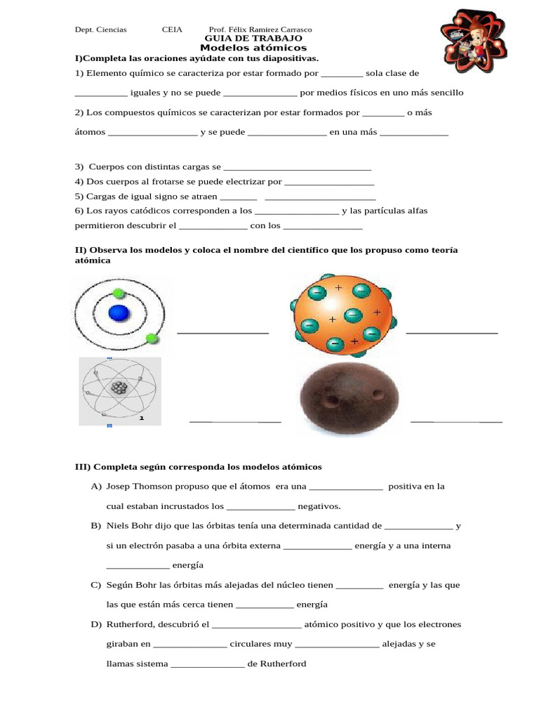 Guia Atomo Ceia | PDF | Átomos | Núcleo atómico