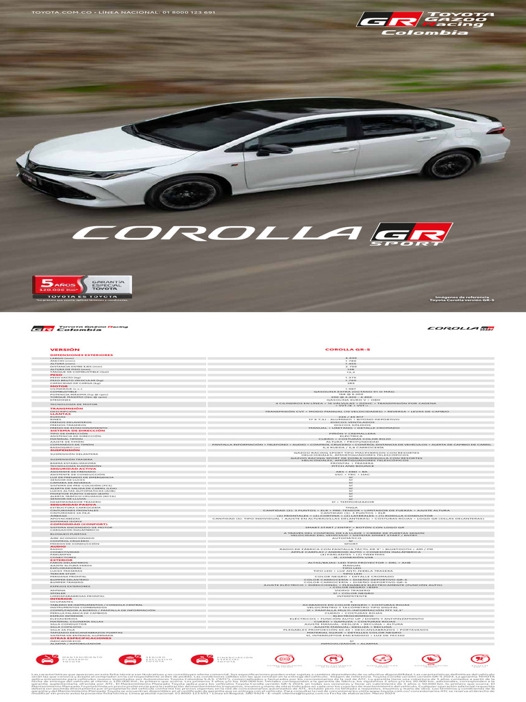 FT Corolla GRS | PDF | Diodo emisor de luz | Vehículo de motor