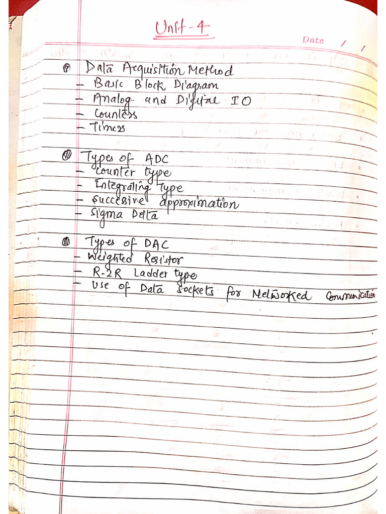 Unit 4 - Sensors and Instrumentation | PDF