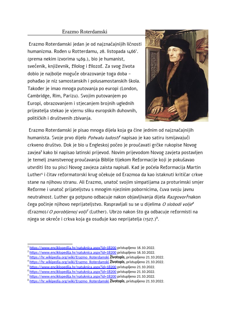 Erazmo Roterdamski | PDF