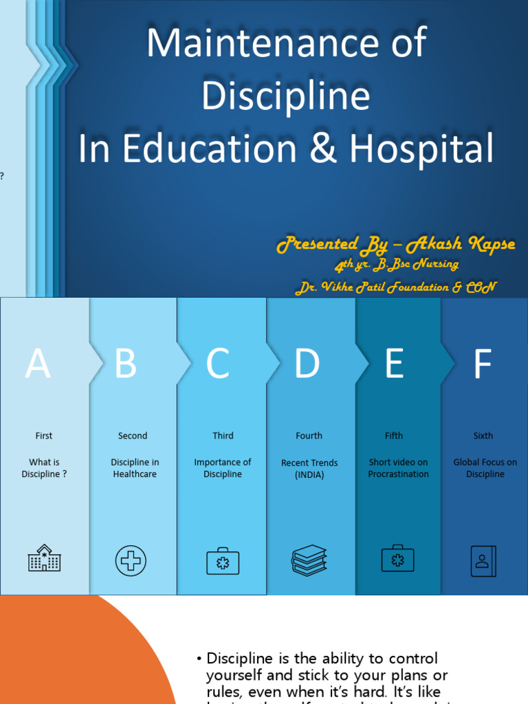 Importance of Discipline in Healthcare | PDF | Disciplines | Patient Safety