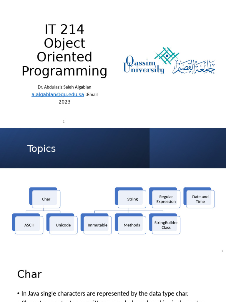 presentation6(1) | PDF | Character Encoding | String (Computer Science)