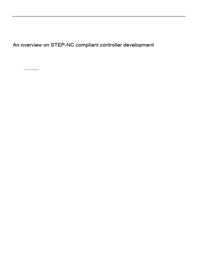 An_overview_on_STEP-NC_compliant_controller_develo | PDF | Numerical Control | Computer Aided Design