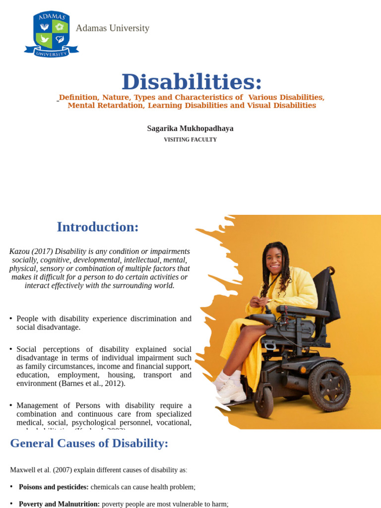 Understanding Disabilities: Types & Causes | PDF | Mental Disorder ...