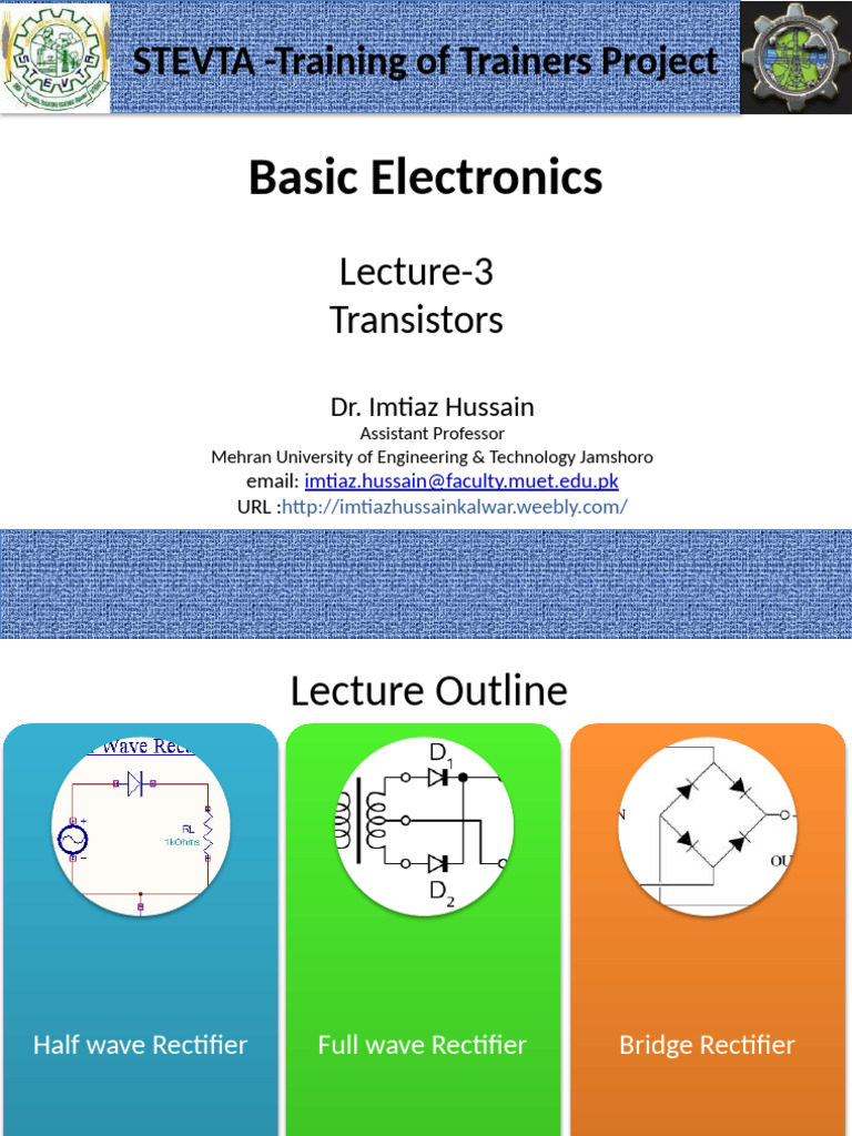 Transistor Basics and Applications | PDF | Bipolar Junction Transistor ...