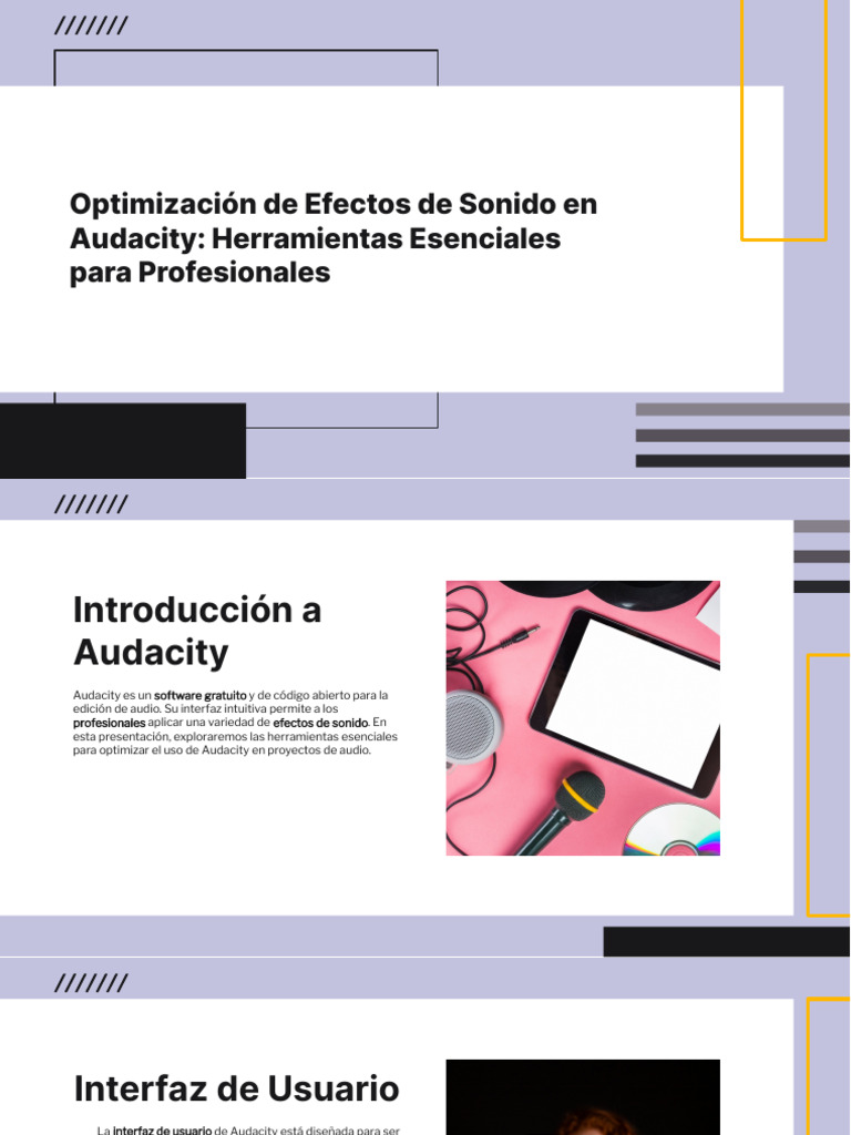 Optimización de Efectos de Sonido en Audacity Herramientas-Esenciales para Profesionales | PDF ...