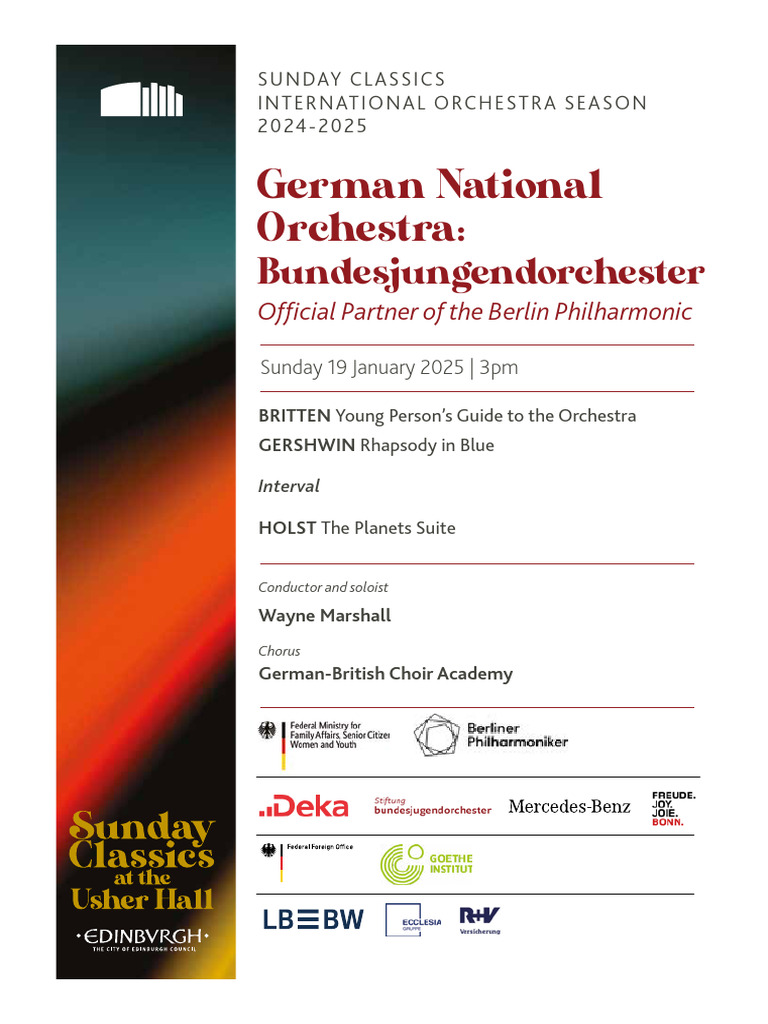 Germany National Orchestra Programme | PDF | The Planets | Orchestras