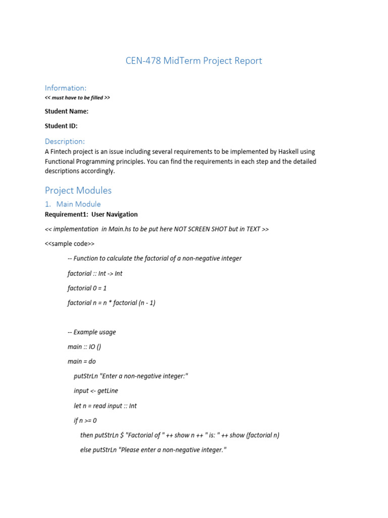 CEN-478 Project Report Template | PDF | Integer (Computer Science) | Integer