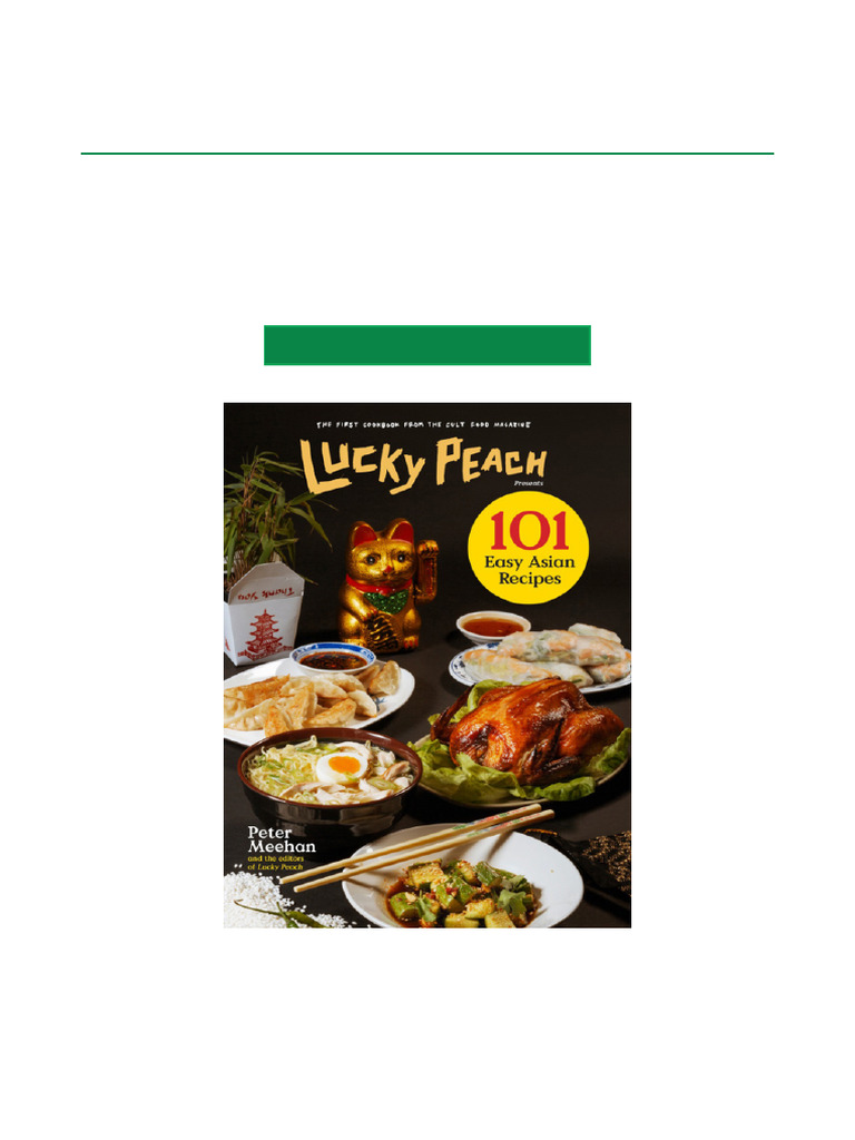 Lucky Peach: 101 Easy Asian Recipes | PDF