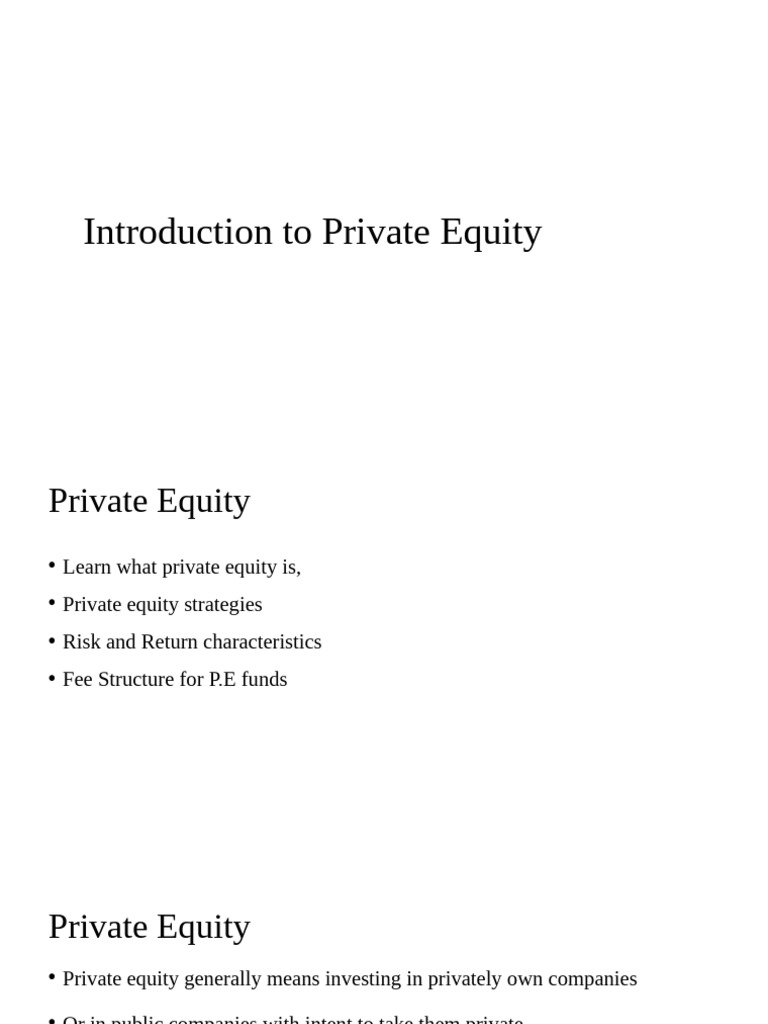 Understanding Private Equity Strategies | PDF | Leveraged Buyout ...