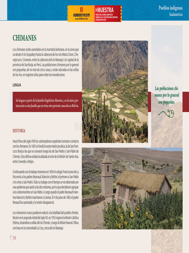 713 716 Pueblos Indigenas Chimanes | PDF | Ropa | Agricultura