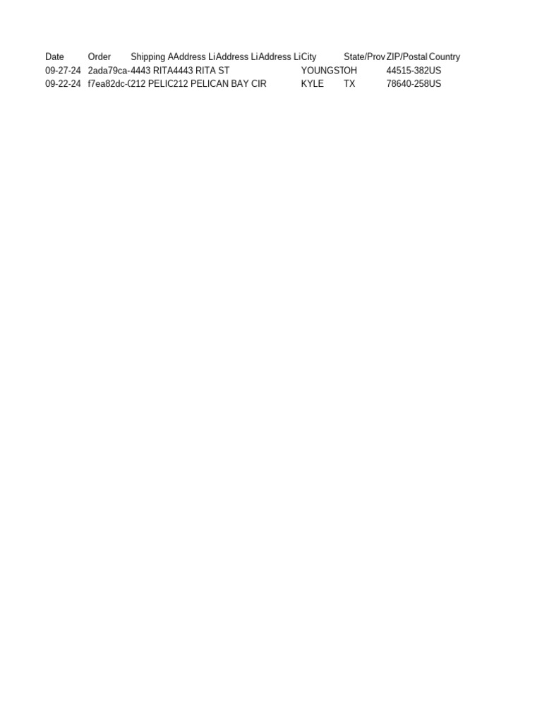 Shipping Details for AMEX Users | PDF