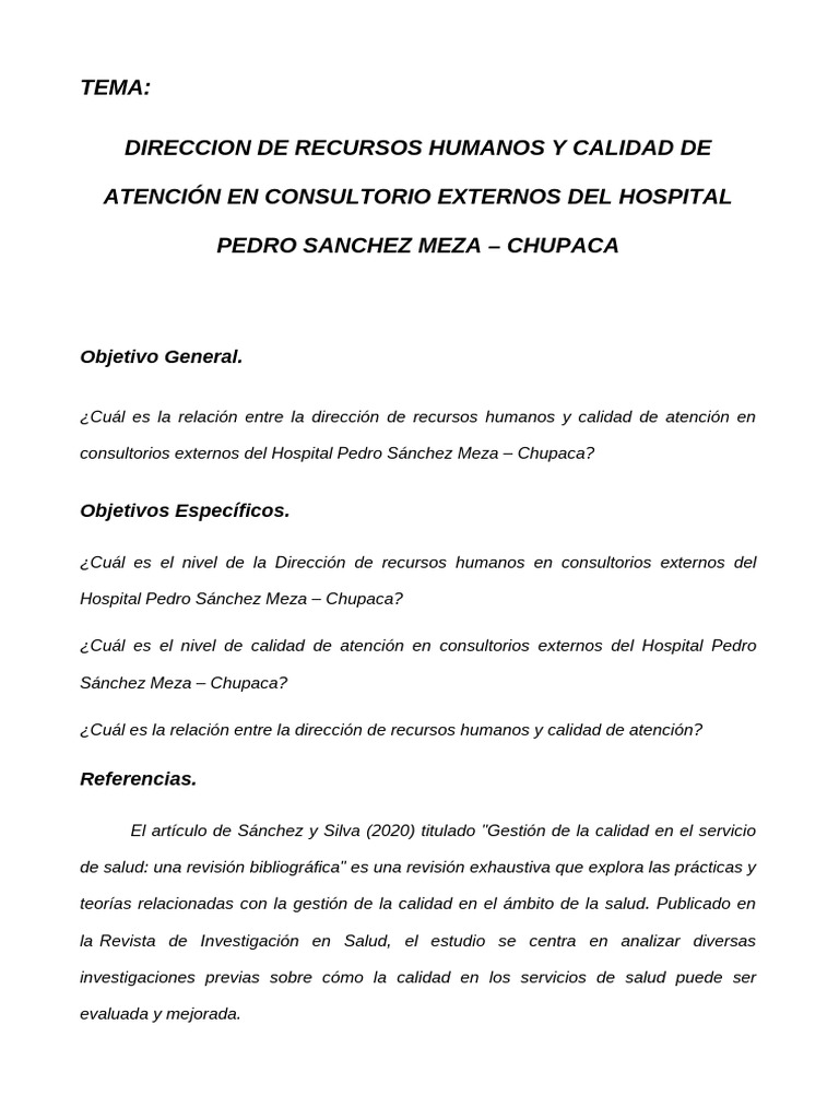 TAREA #03 - Galvez Hinostroza Mirco | PDF | Hospital | Gestión de recursos humanos