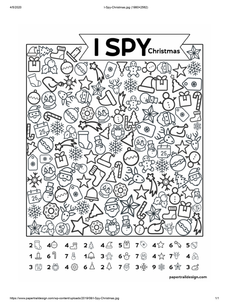I-Spy Christmas Image Guide | PDF